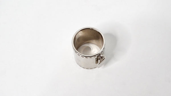 Hermes Palladium Padlock Charm Scarf Ring – Vintage by Misty