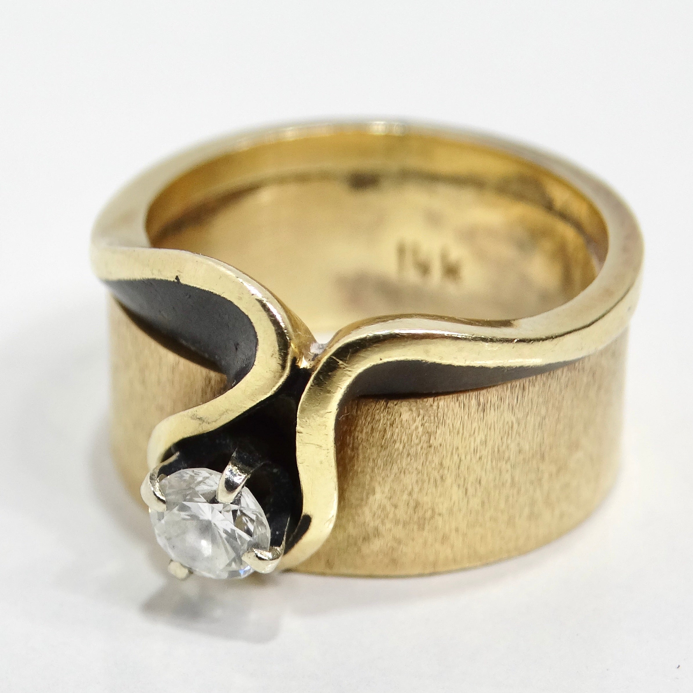 14K Gold 1960s Diamond Ring – Vintage by Misty