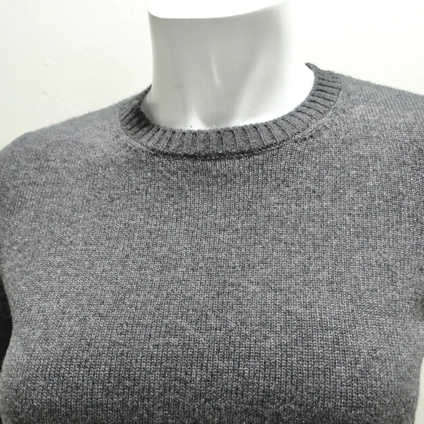 Chanel Gabrielle Coco Grey Cashmere Sweater – Vintage by Misty