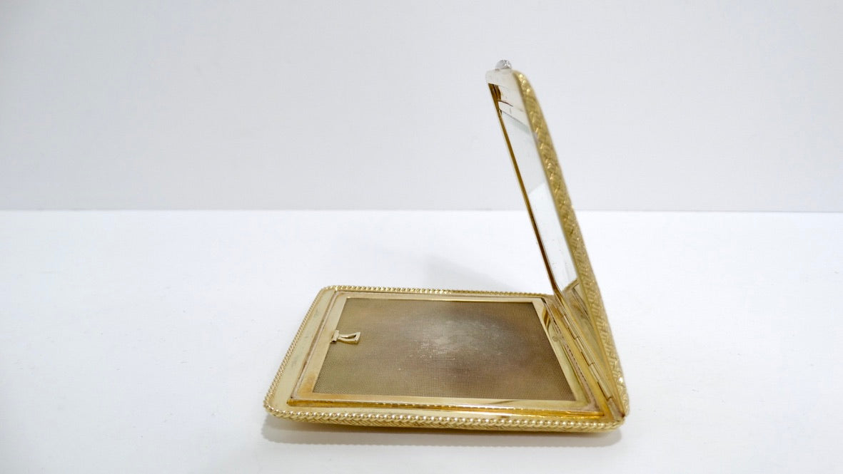 Cartier 18k 750 Yellow Gold and Diamond Compact – Vintage by Misty