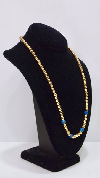 Cloisonne and 14k Gold Beaded Necklace – Vintage by Misty