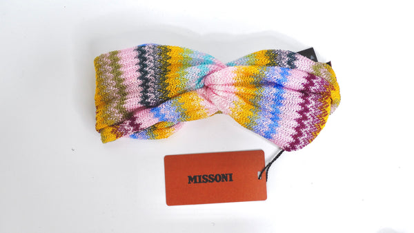 Missoni Multi-Color Knit Knotted Headband – Vintage by Misty