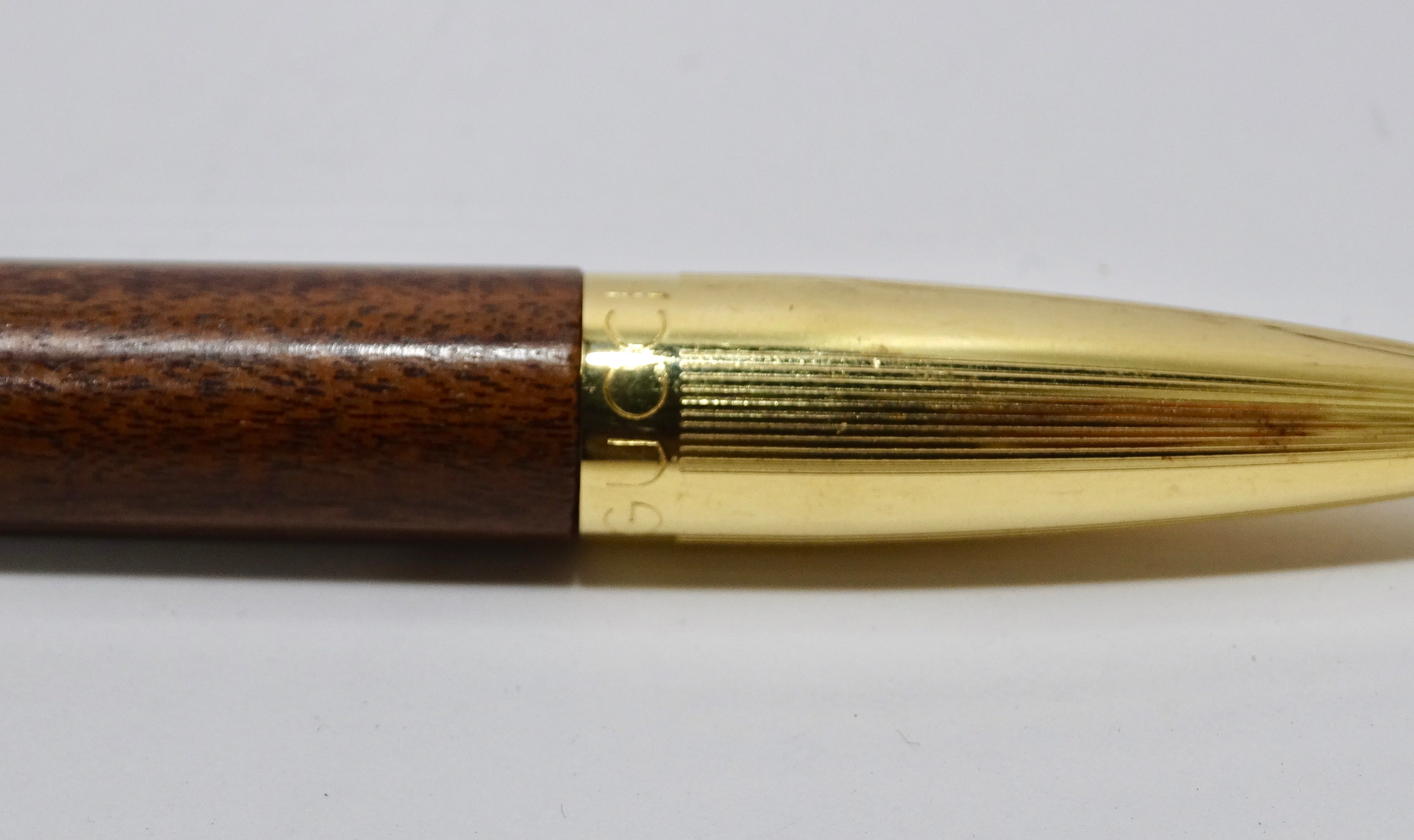 Gucci Signed Mahogany & Gold Pen – Vintage by Misty