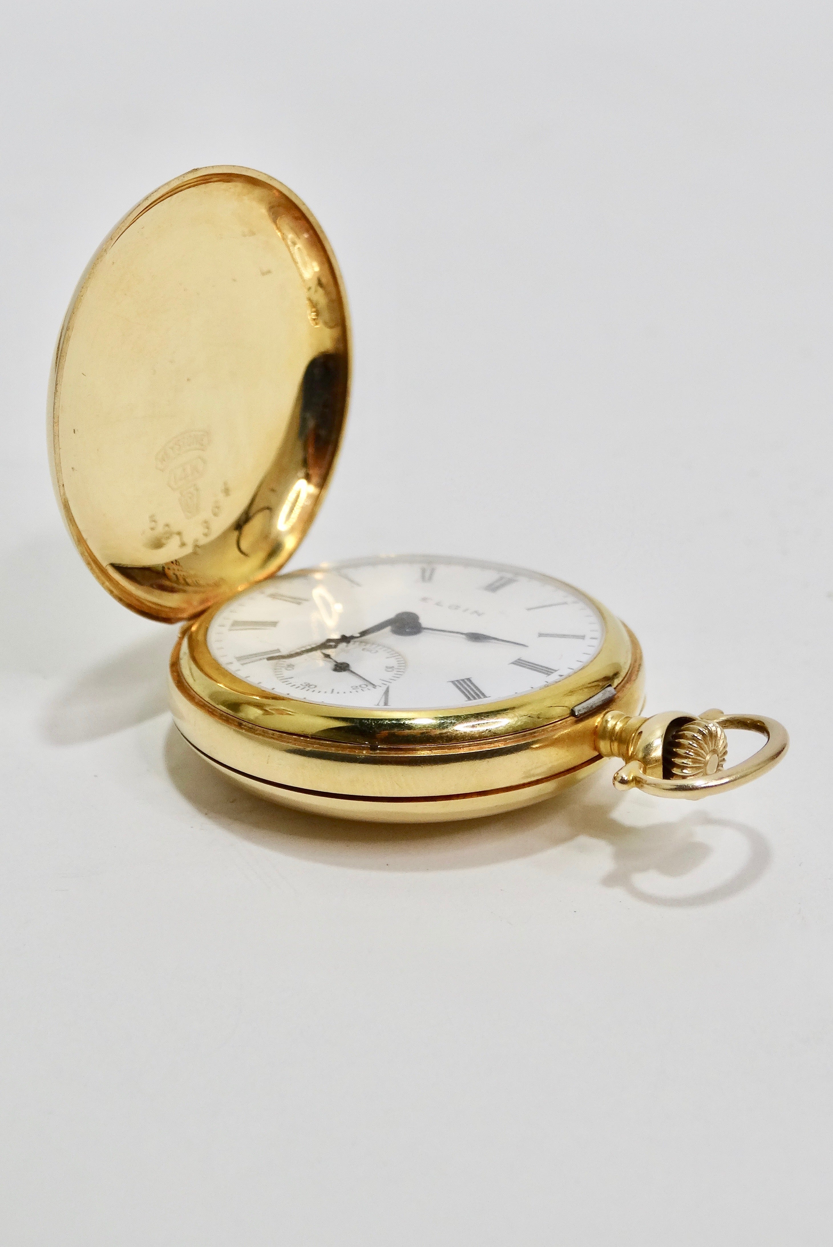 Elgin Gold & Ruby Pocket Watch – Vintage by Misty