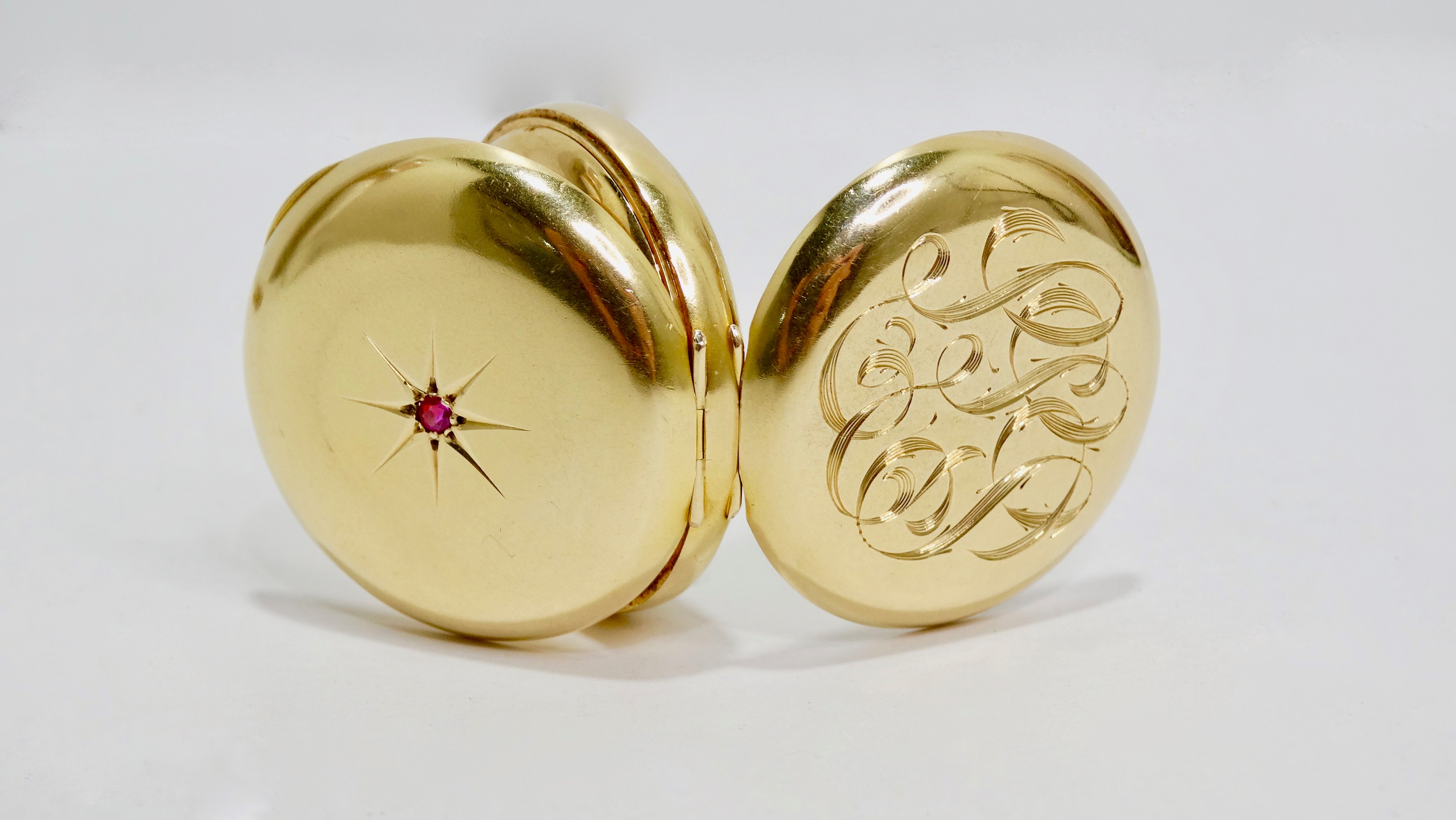 Elgin Gold & Ruby Pocket Watch – Vintage by Misty